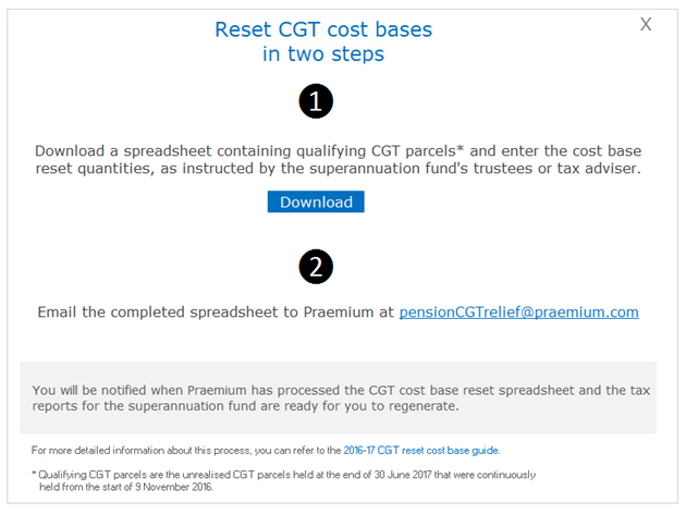 Pension reforms and CGT relief